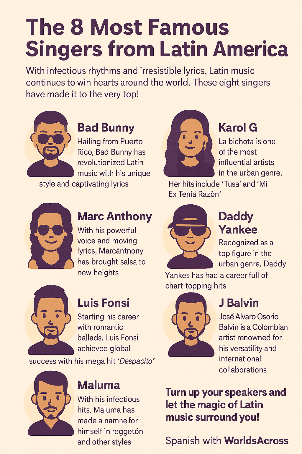 Los ocho cantantes más famosos de América Latina