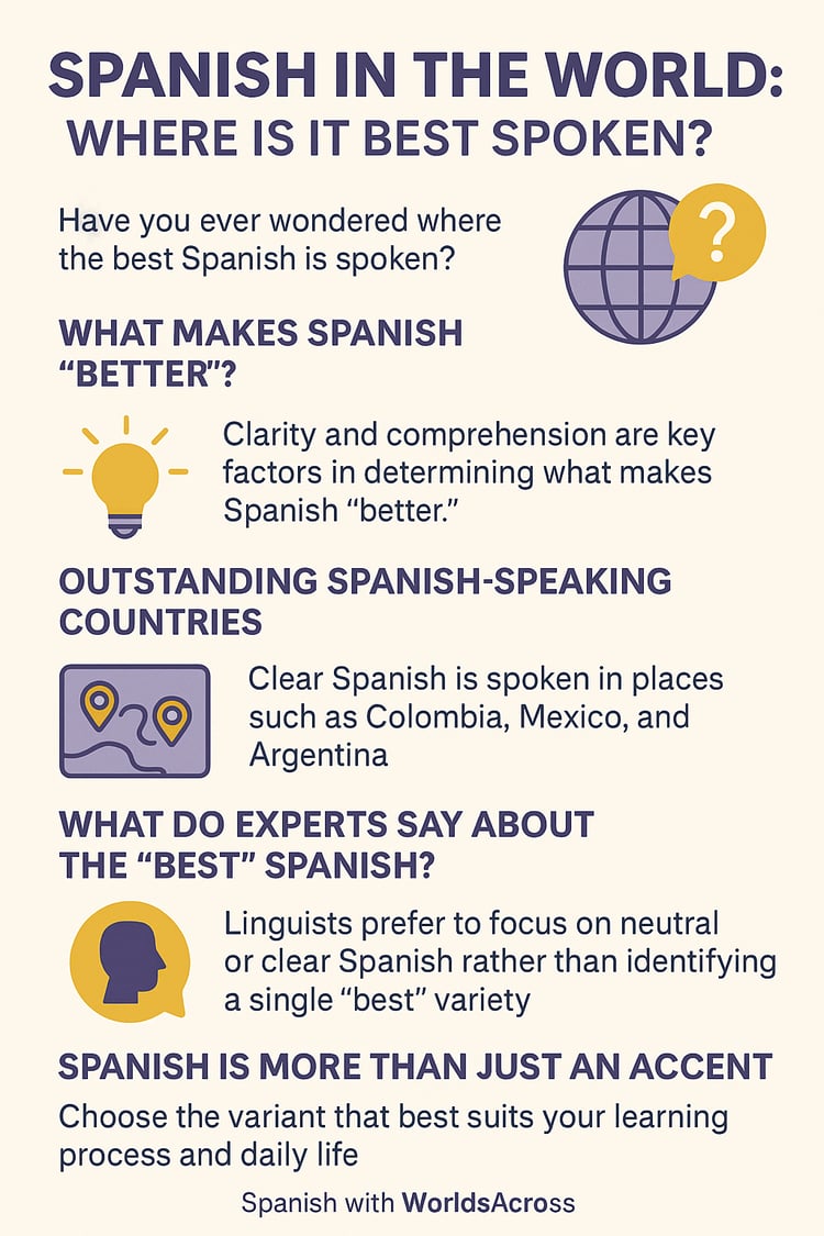 Spanish in the World: Where Is It Best Spoken?