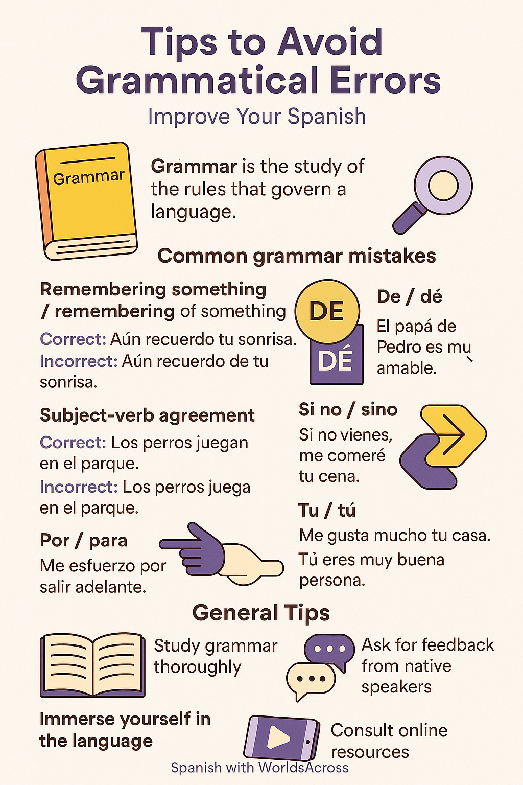 Tips to Avoid Grammatical Errors: Improve Your Spanish