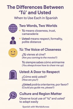 The Differences Between TÚ and USTED: When to Use Each in Spanish