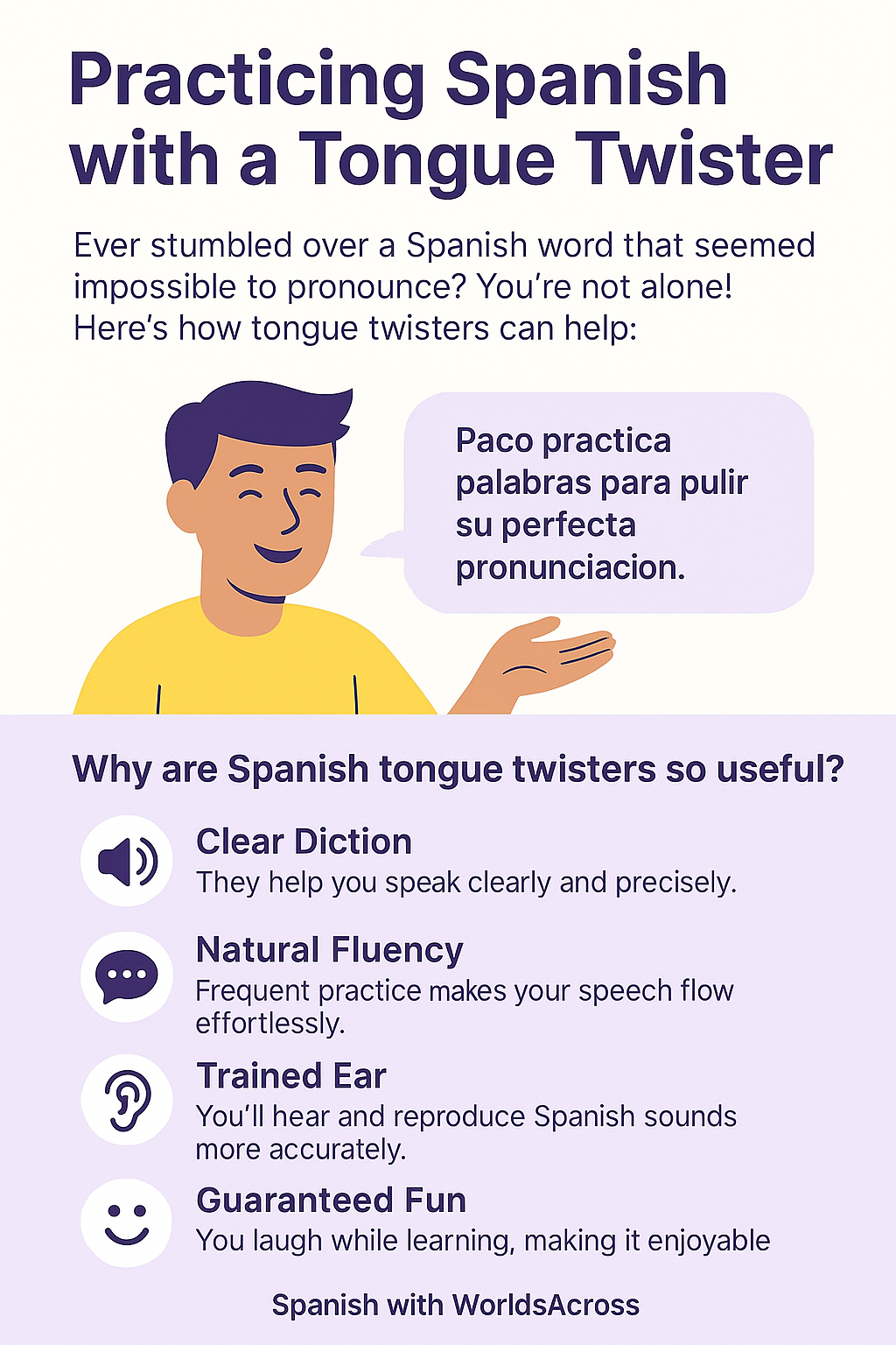 Practicing Spanish with a tongue twister