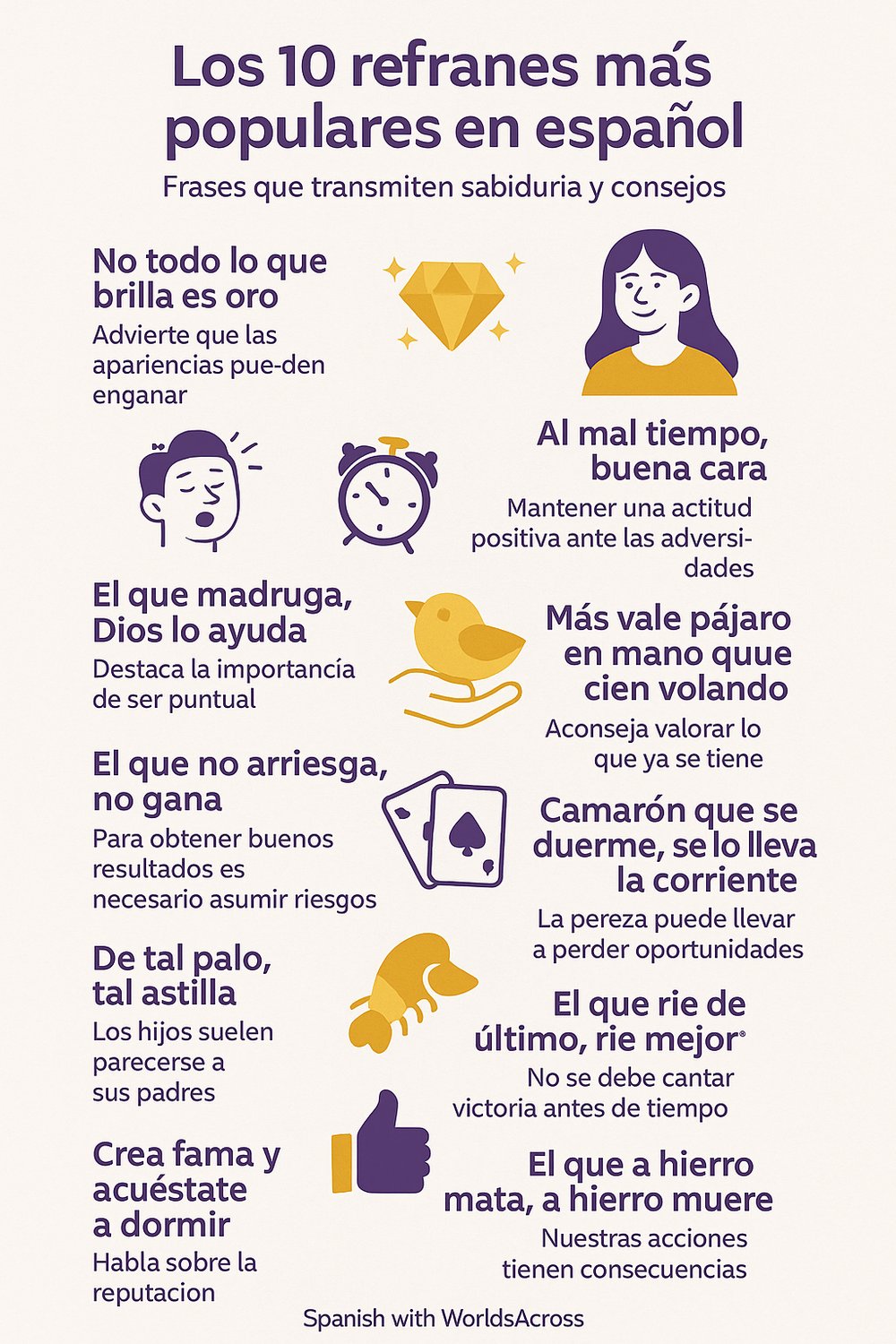 Los 10 refranes más populares en español