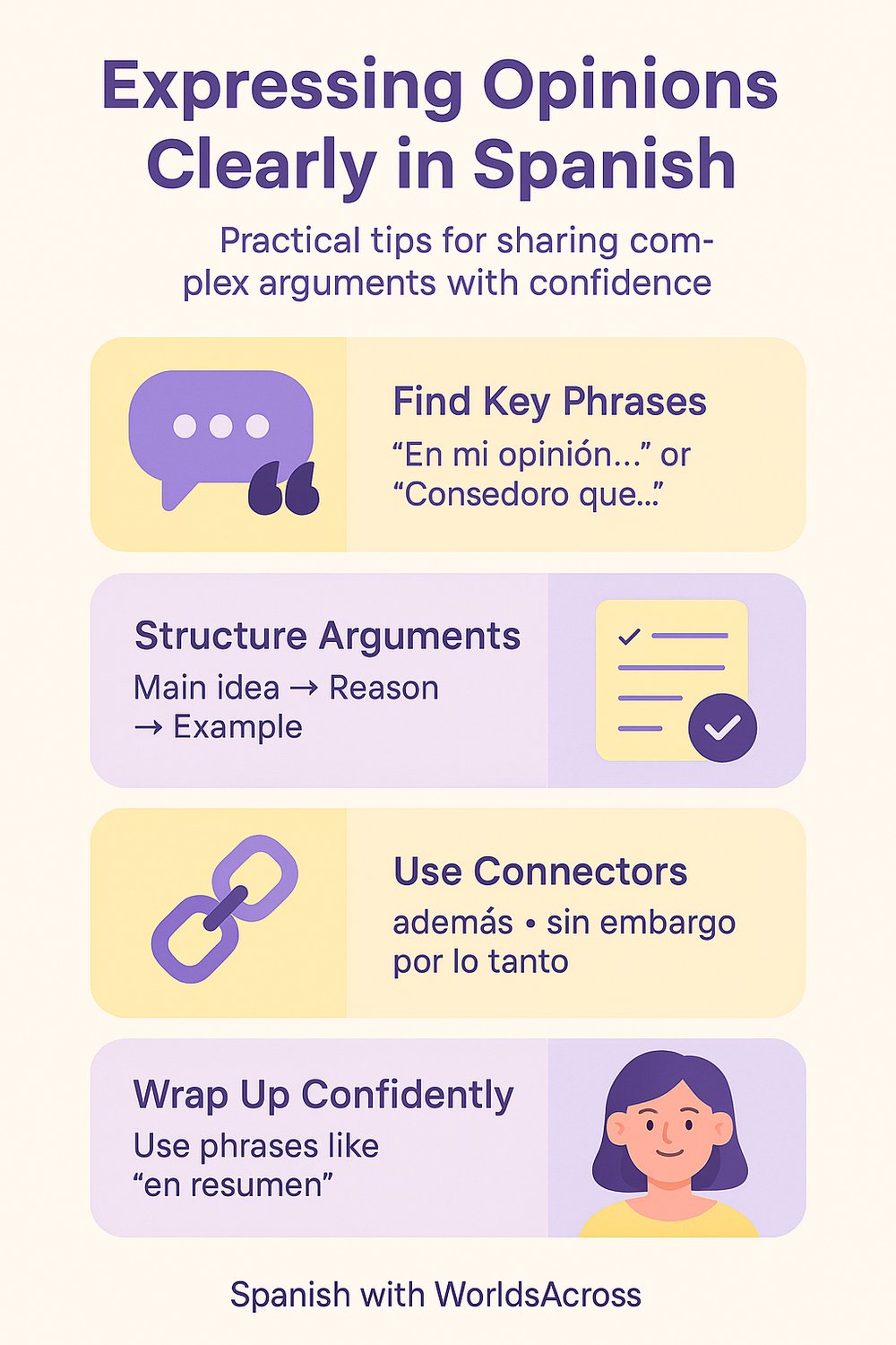 How to Express Complex Opinions and Arguments in Spanish